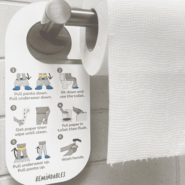 Toilet Teaching Hanger I Visual Supports & Reminders I Toilet Training - My Diffability Australia