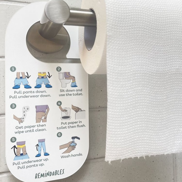 Toilet Teaching Hanger I Visual Supports & Reminders I Toilet Training