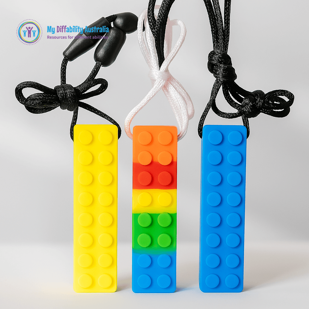 High Quality Chew Necklaces for Kids & Adults I Therapist approved - My Diffability Australia