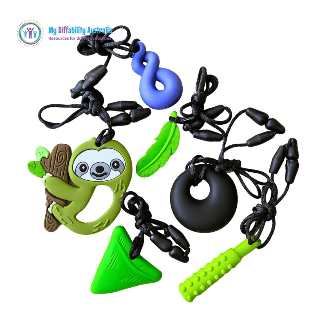 High Quality Chew Necklaces for Kids & Adults I Therapist approved - My Diffability Australia