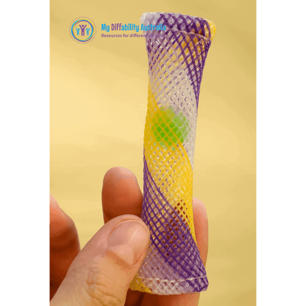 Multi-coloured Marble Mesh Fidget Toy I Discrete Quiet Sensory Toy - My ...