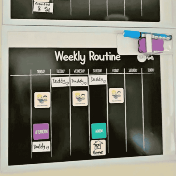 Weekly Routine Chart Set - School Edition I Weekly Visual Schedule - My ...